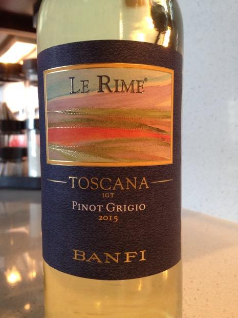 2014 Castello Banfi Pinot Grigio Le Rime Toscana IGT, Italy, Tuscany ...