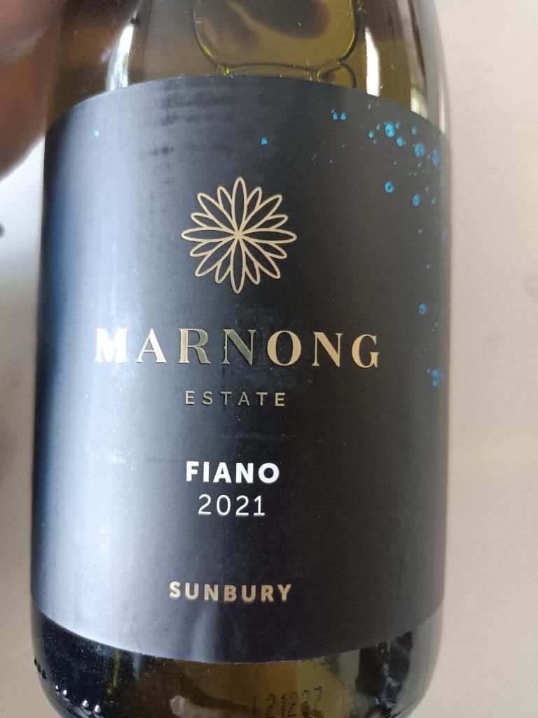 2022 Marnong Estate Fiano, Australia, Victoria, Port Phillip, Sunbury ...