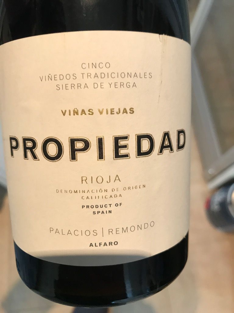 2017 Palacios Remondo Rioja Propiedad, Spain, La Rioja, Rioja ...