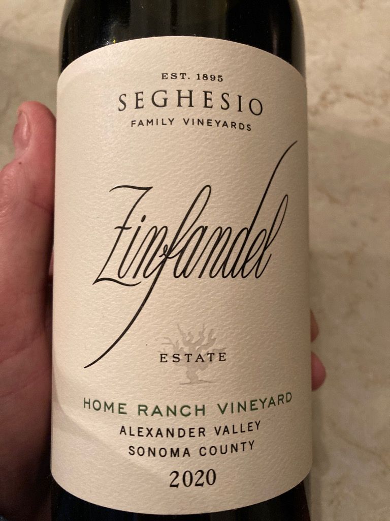 2020 Seghesio Family Vineyards Zinfandel Estate Home Ranch, USA, California, Sonoma County ...