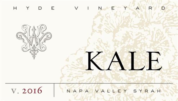 2016 Kale Wines Syrah Hyde Vineyard, USA, California, Napa / Sonoma ...