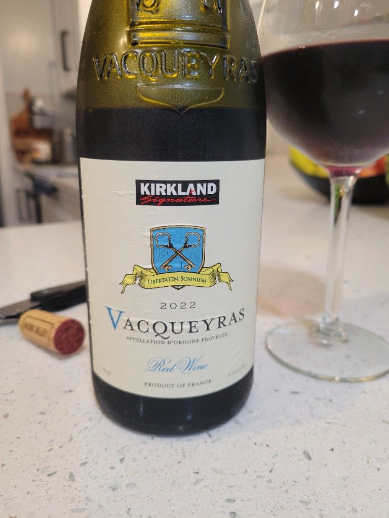 2022 Kirkland Signature Vacqueyras, France, Rhône, Southern Rhône ...