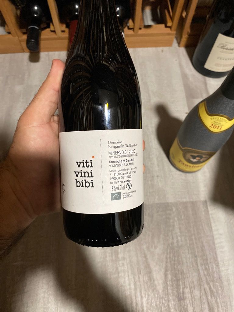 2020 Domaine Benjamin Taillandier Minervois Viti Vini Bibi, France ...