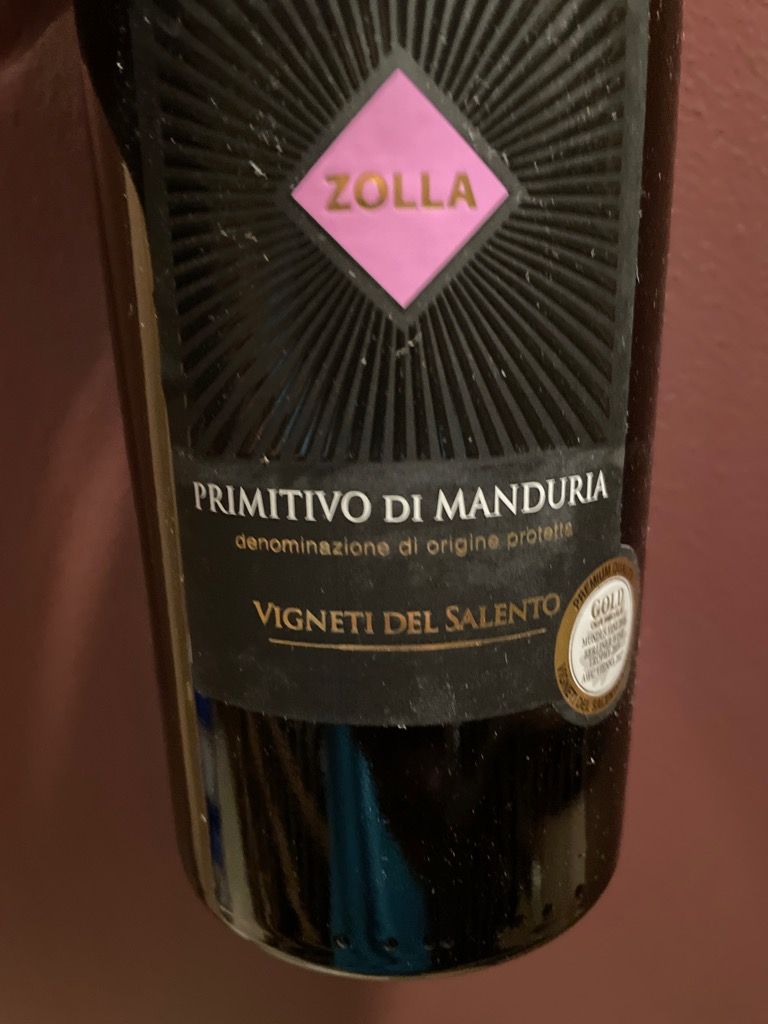 2020 Vigneti del Salento Primitivo di Manduria Zolla Riserva, Italy ...