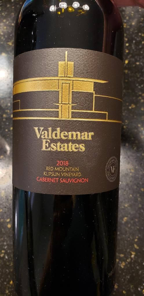 2018 Valdemar Estates Cabernet Sauvignon Klipsun Vineyard Red Mountain ...