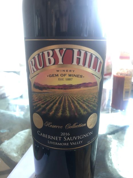 2016 Ruby Hill Winery Cabernet Sauvignon Reserve Collection Ruby Hill ...