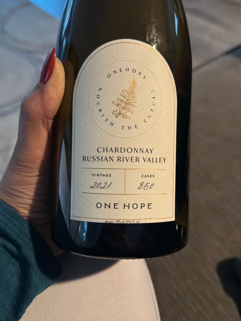 2021 One Hope Chardonnay Russian River Valley, USA, California, Sonoma ...
