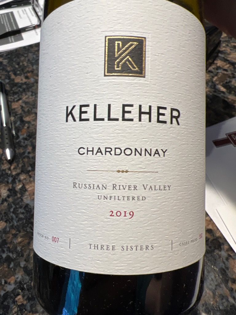 2019 Kelleher Family Vineyards Chardonnay Three Sisters, USA ...