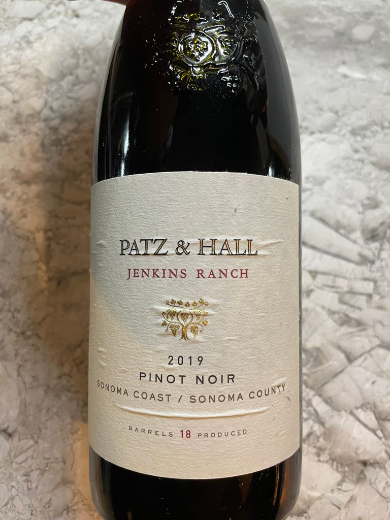 2019 Patz & Hall Pinot Noir Jenkins Ranch, USA, California, Sonoma ...