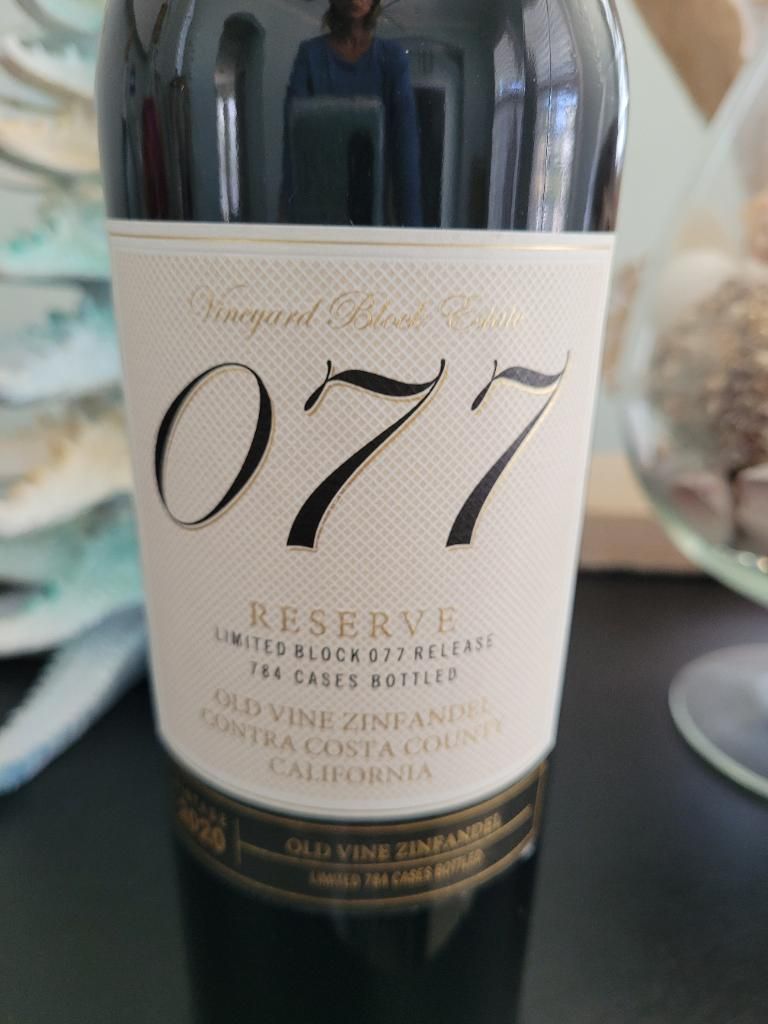 2020 Vineyard Block Estate Zinfandel Block 077 Reserve Old Vine, USA ...