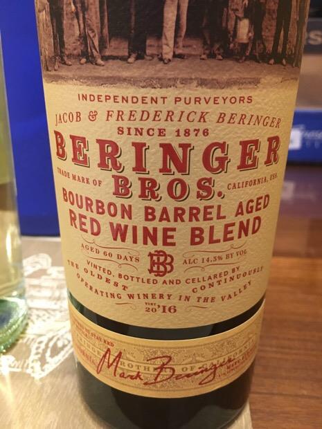 2016 Beringer Bros. Bourbon Barrel Aged Red Blend, USA, California ...