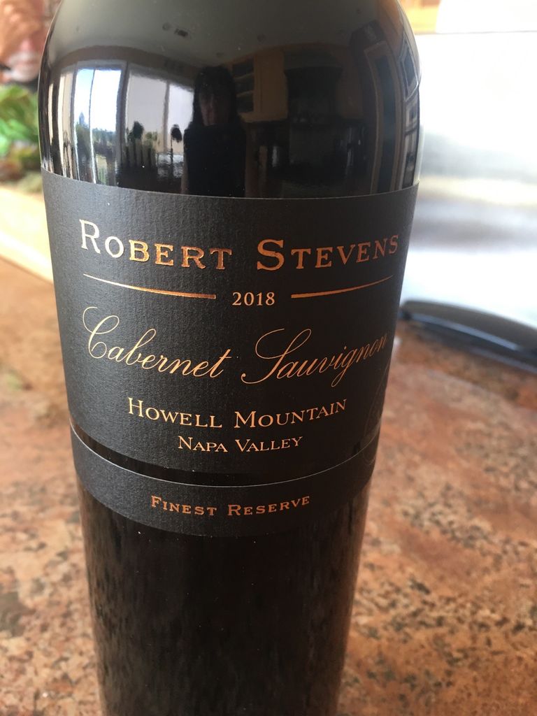2015 Robert Stevens Cabernet Sauvignon Reserve Howell Mountain, USA ...