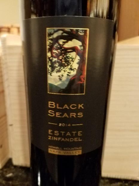 2014 Black Sears Zinfandel Estate, USA, California, Napa Valley, Howell ...