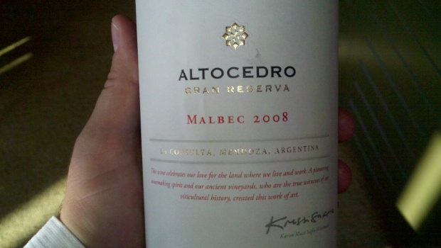 2008 Altocedro Malbec Gran Reserva, Argentina, Mendoza, Valle de Uco ...