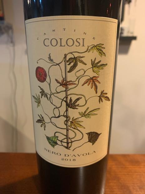 2018 Cantine Colosi Nero d'Avola, Italy, Sicily, Sicilia - CellarTracker