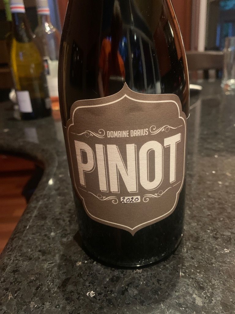 2021 Domaine Darius Pinot Noir, Canada, Ontario, Prince Edward County ...