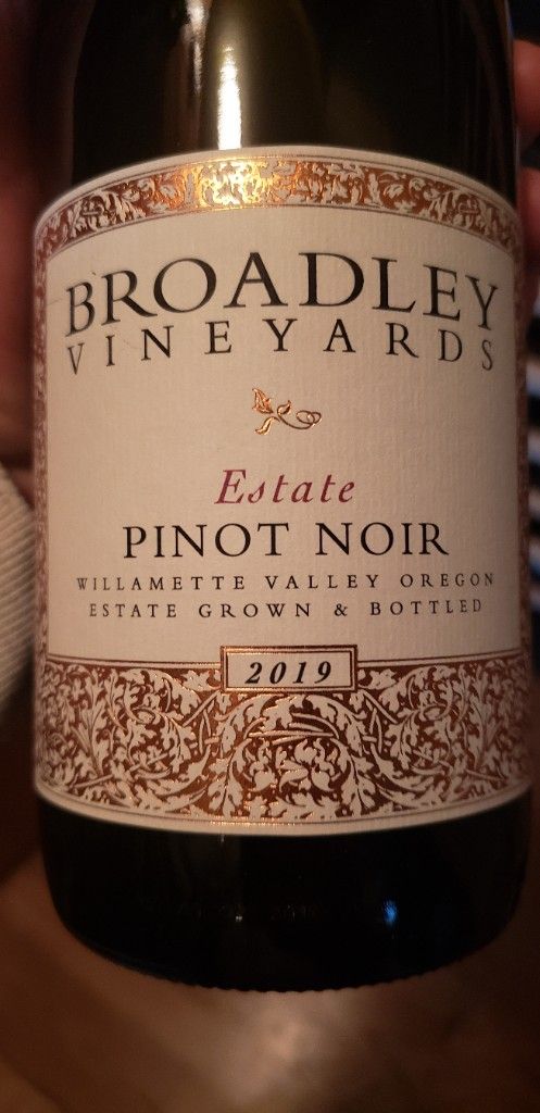 2019 Broadley Vineyards Pinot Noir Estate, USA, Oregon, Willamette ...