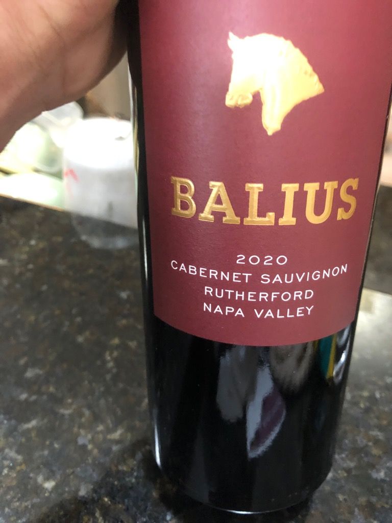 2020 Balius Wines Cabernet Sauvignon XANTHOS, USA, California, Napa ...