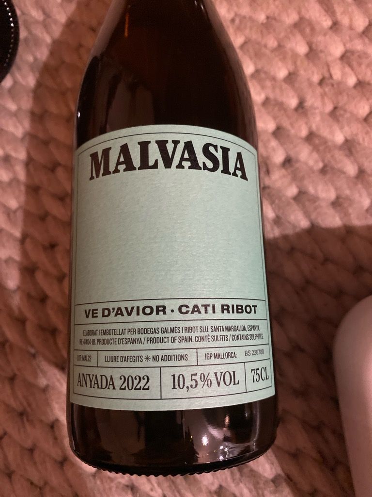 2023 Ve d'Avior (Cati Ribot) Malvasia Ve d'Avior, Spain, Balearic ...