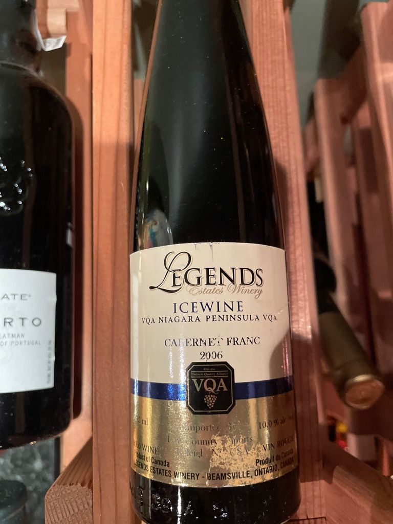 2008 Legends Estates Winery Cabernet Franc Icewine, Canada, Ontario ...