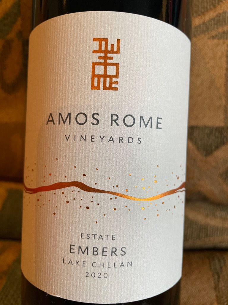 2020 Amos Rome Vineyards Embers, USA, Washington, Columbia Valley, Lake ...