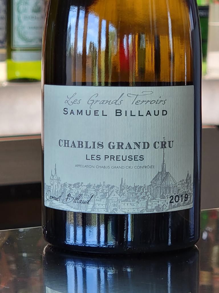 2019 Samuel Billaud Chablis Grand Cru Les Preuses, France, Burgundy ...