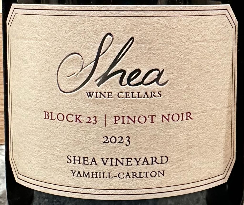 2023 Shea Wine Cellars Pinot Noir Block 23 Shea Vineyard, USA, Oregon ...