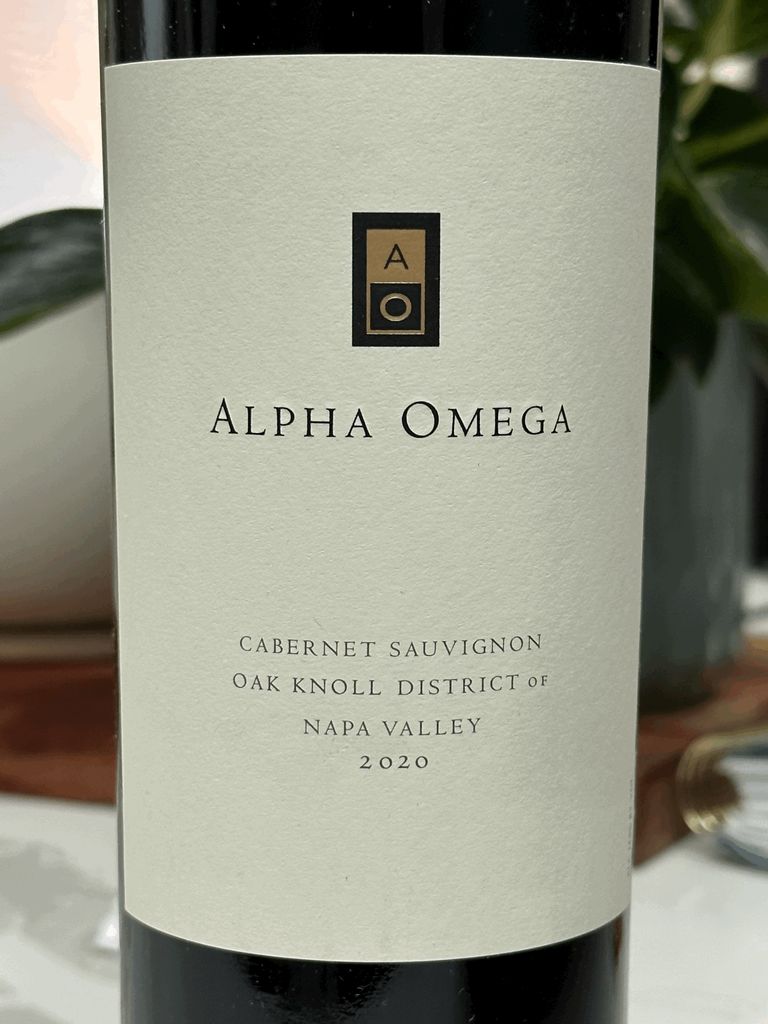 2020 Alpha Omega Cabernet Sauvignon Oak Knoll District, USA, California ...