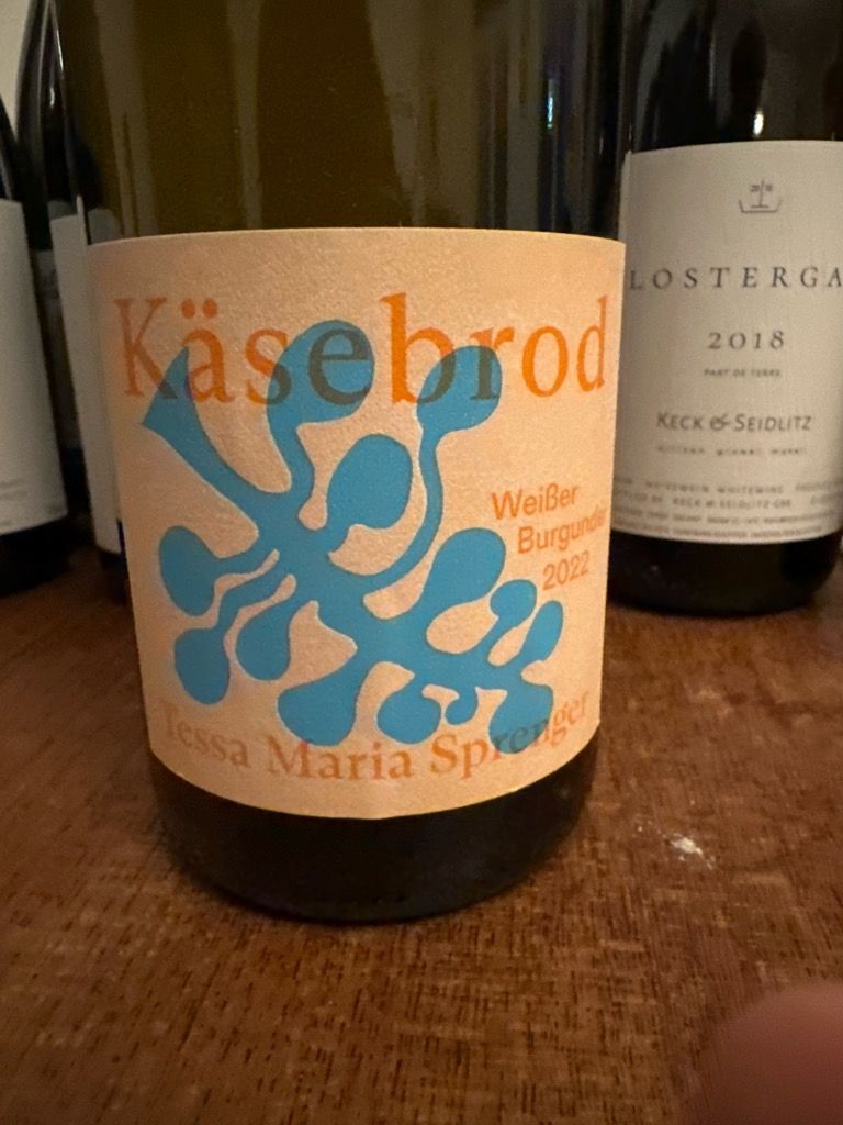 2022 Tessa Maria Sprenger Weißer Burgunder Käsebrod, Germany, Baden ...