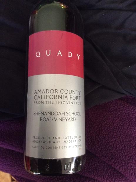 1989 Quady Winery Vintage Port, USA, California - CellarTracker