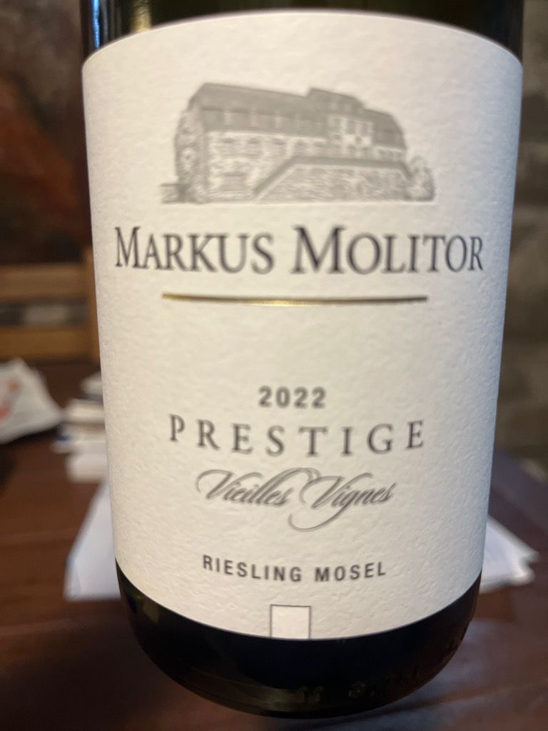 2021 Markus Molitor Riesling Prestige Alte Reben, Germany, Mosel Saar ...