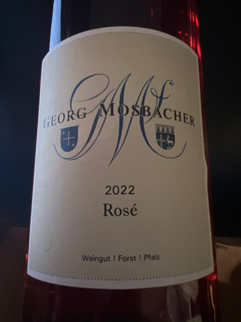 2022 Georg Mosbacher Rosé, Germany, Pfalz - CellarTracker