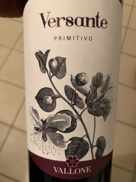 2016 Agricole Vallone Primitivo Versante, Italy, Puglia, Salento IGT ...