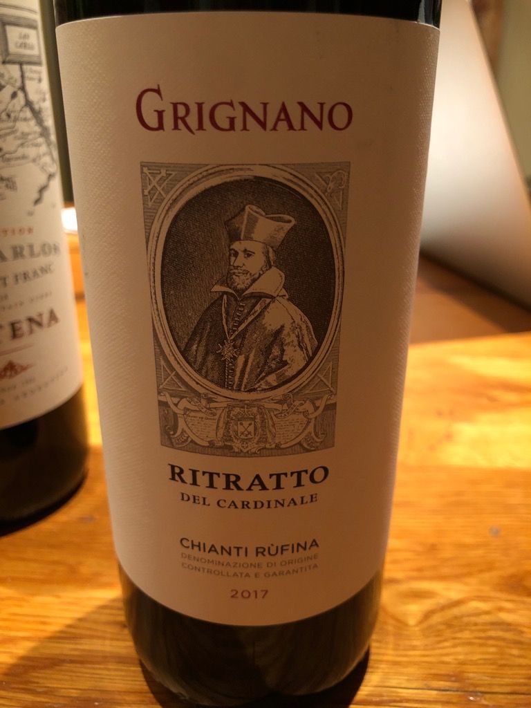 2018 Fattoria di Grignano Chianti Rùfina Ritratto del Cardinale, Italy ...