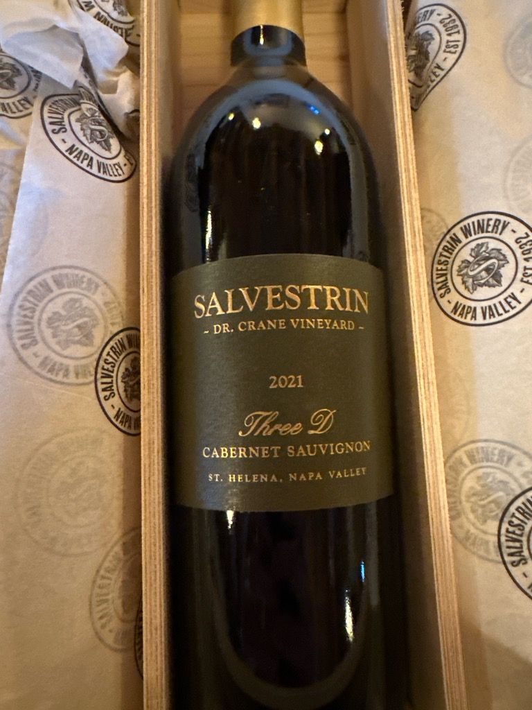 2021 Salvestrin Cabernet Sauvignon Reserve Three D, USA, California ...