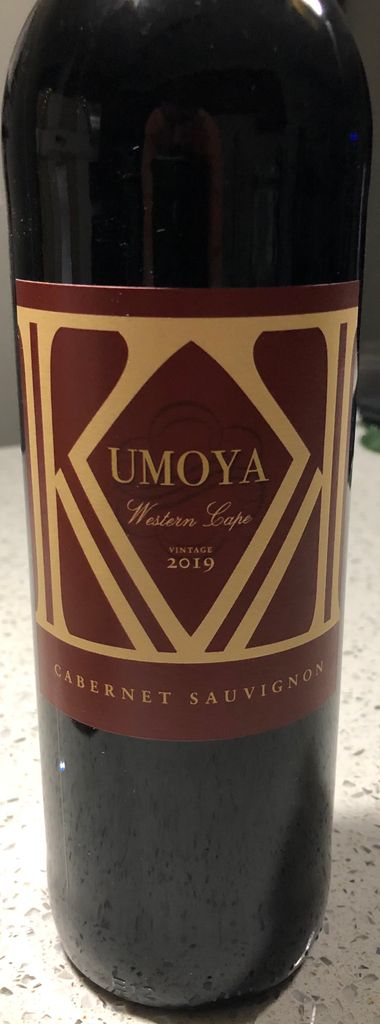 2019 UMOYA Cabernet Sauvignon, South Africa, Western Cape - CellarTracker