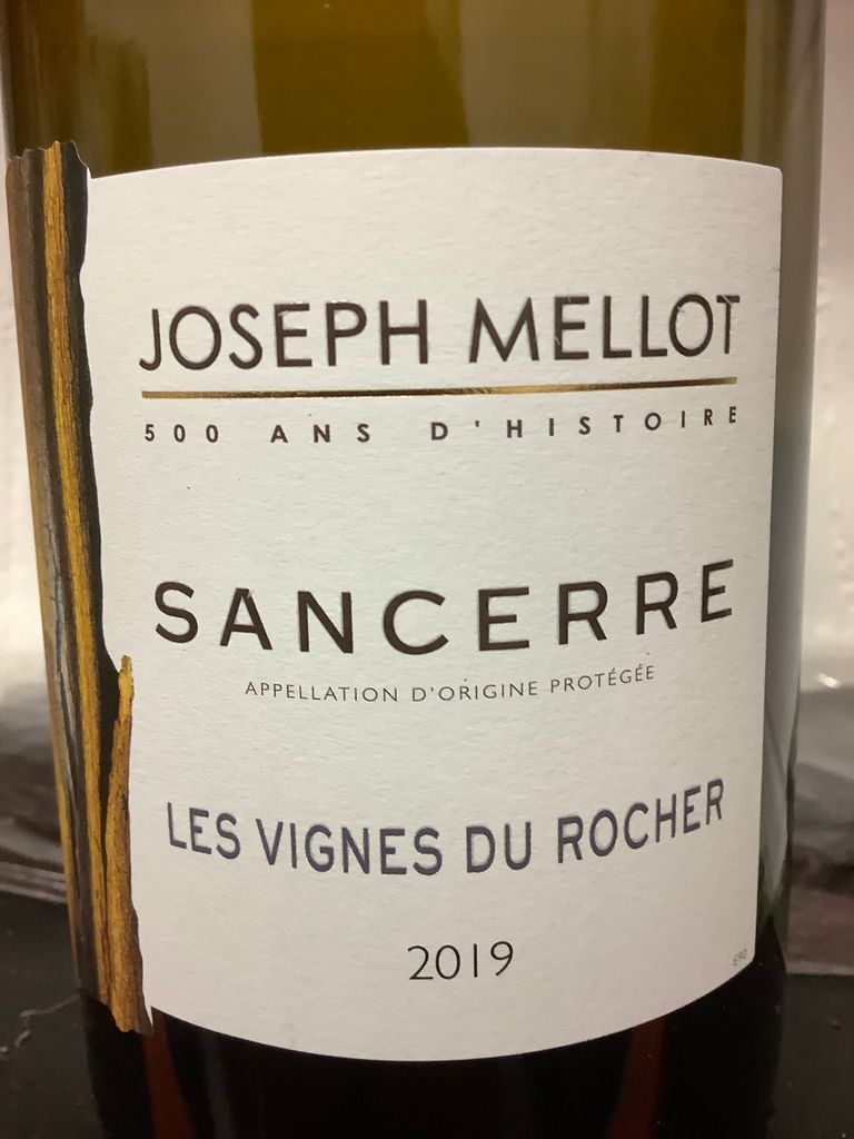 2019 Joseph Mellot Sancerre Les Vignes du Rocher, France, Loire Valley ...