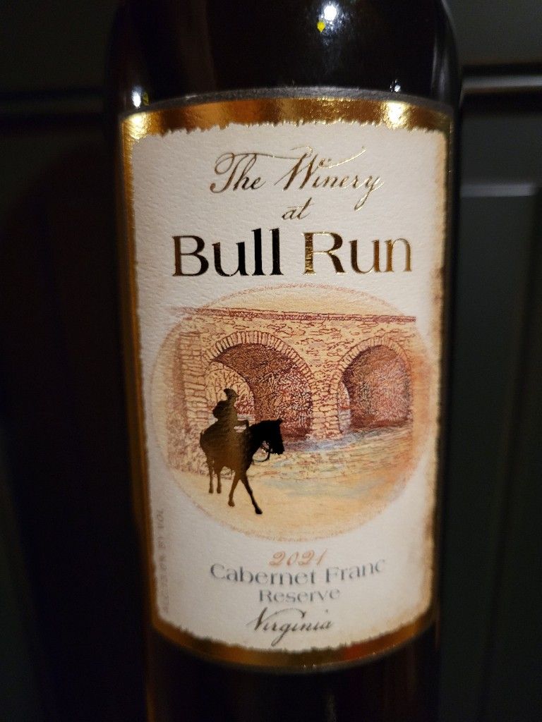 2021 The Winery at Bull Run Cabernet Franc Reserve, USA, Virginia ...