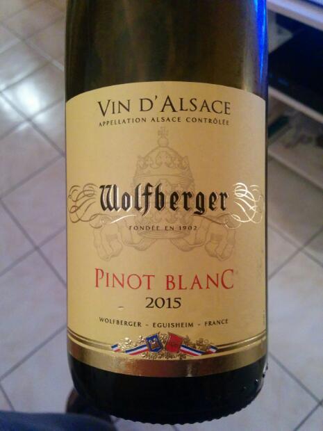 2015 Wolfberger Pinot Blanc, France, Alsace - CellarTracker