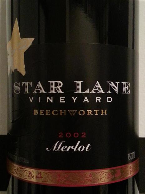 2003 Star Lane Merlot, Australia, Victoria, North East, Beechworth ...