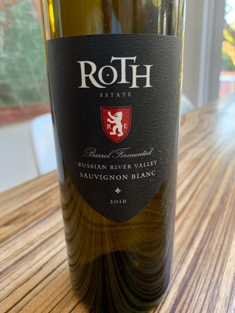 2019 Roth Estate Sauvignon Blanc Barrel Fermented, USA, California ...