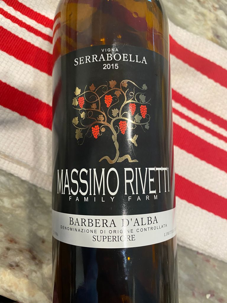 2015 Massimo Rivetti Barbera d'Alba Superiore, Italy, Piedmont, Alba ...