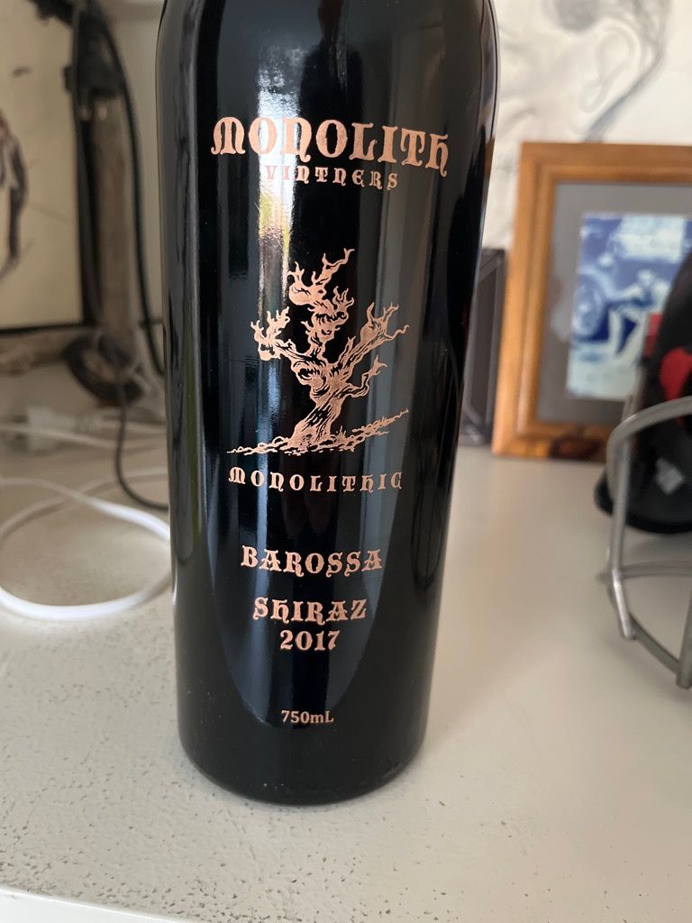 2017 Monolith Vintners Shiraz Old Vine Barossa Valley, Australia, South ...