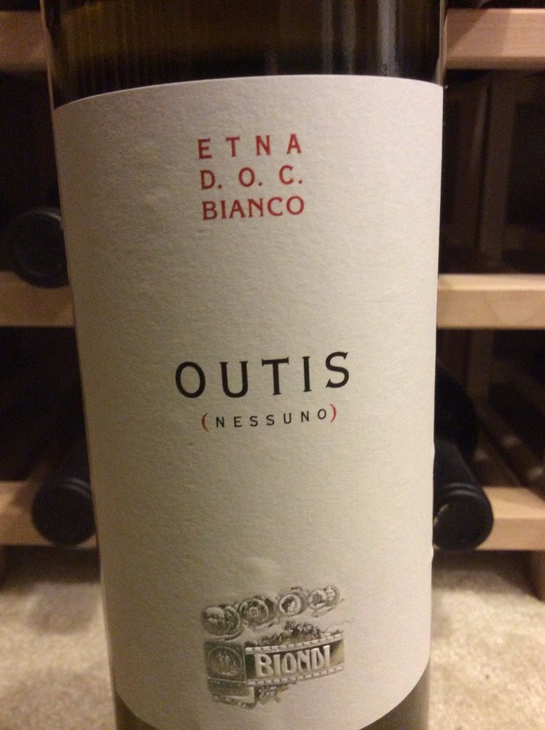 2018 Vini Biondi Etna Bianco Outis Nessuno, Italy, Sicily, Etna DOC ...
