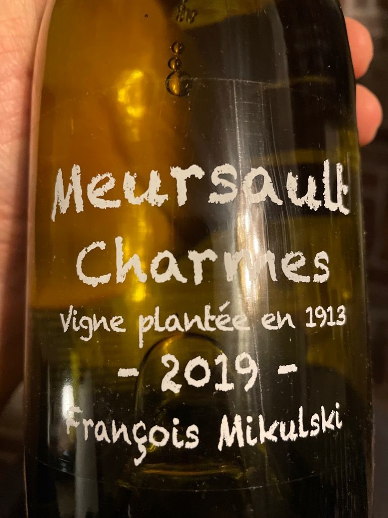 2022 Domaine François Mikulski Meursault 1er Cru Charmes Vigne Plantée ...