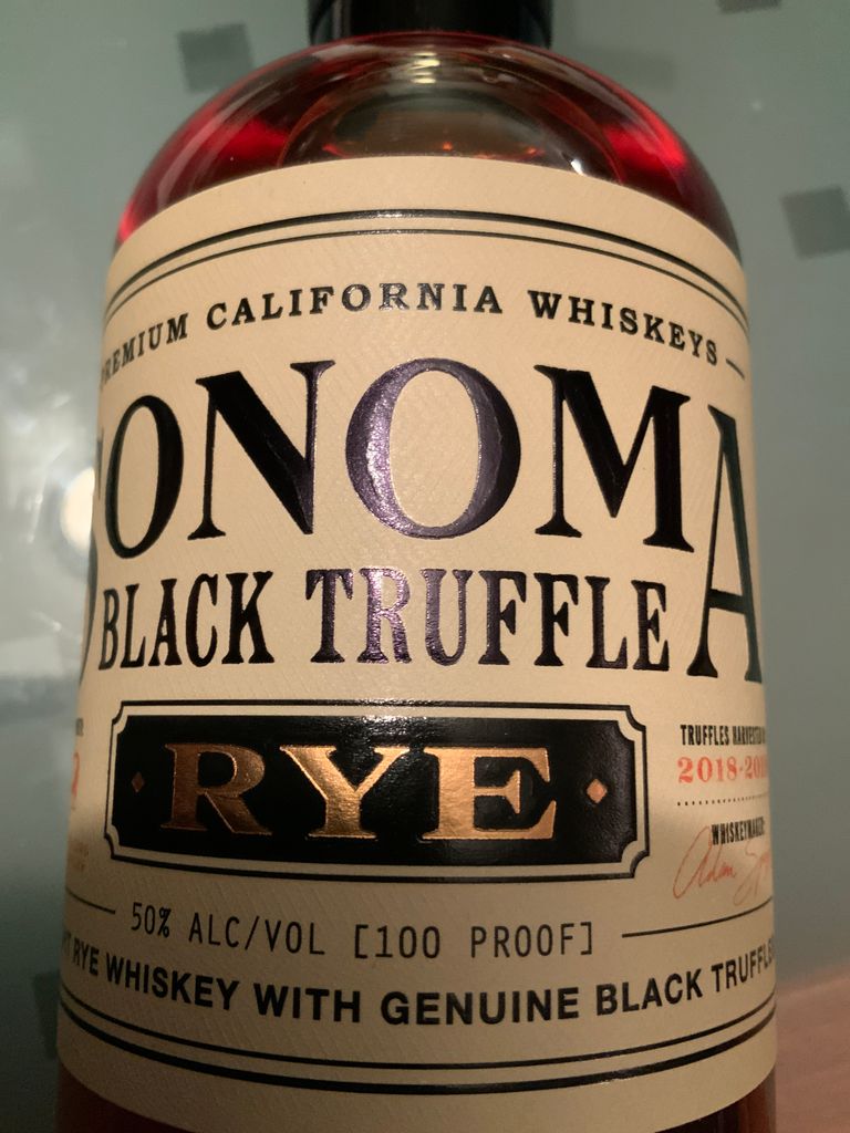 NV Sonoma County Distilling Co. Black Truffle Rye, USA, California, Sonoma County - CellarTracker