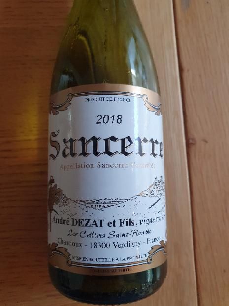 2018 Andre Dezat & Fils Sancerre, France, Loire Valley, Upper Loire ...