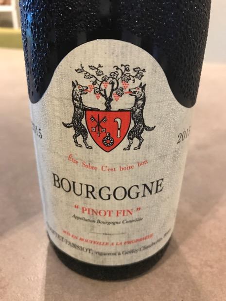 2015 Geantet-Pansiot Bourgogne "Pinot Fin", France, Burgundy, Bourgogne ...