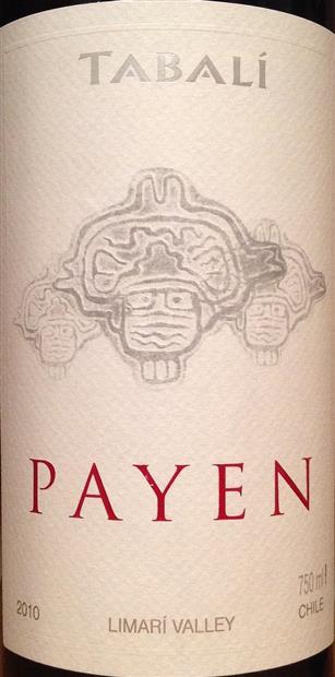 2010 Tabalí Syrah Payen, Chile, Limarí Valley - CellarTracker