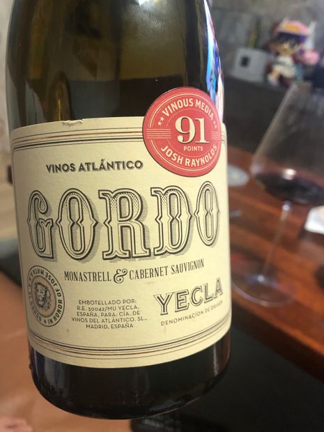 2015 Compania de Vinos del Atlantico Yecla Gordo, Spain, Murcia, Yecla ...